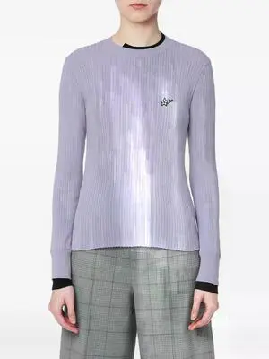 A BATHING APE Ribbed Star-embellished Sweater
