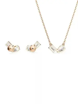 SWAROVSKI Mesmera Pear-cut Emerald-cut Necklace And Earrings Set