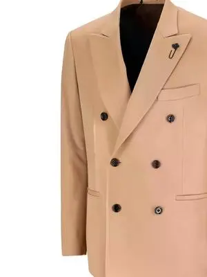 LARDINI Double-breasted Peak-lapel Jacket