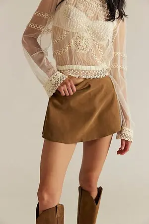 Free People We The Free Paradise Found Skort - Caramel Cafe
