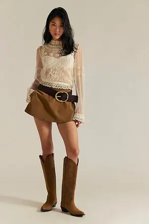 Free People We The Free Paradise Found Skort - Caramel Cafe