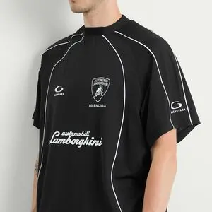 Balenciaga Automobili Lamborghini Soccer T-Shirt In Black