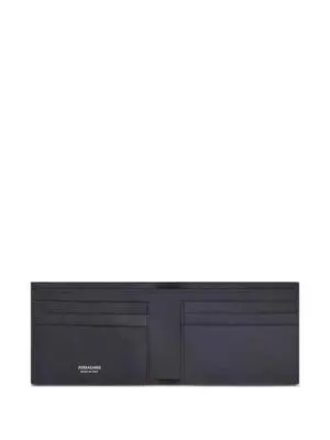 FERRAGAMO Gancini Leather Cardholder - Grey