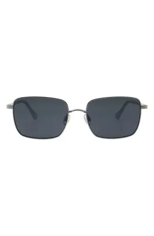 FLORENCE BY MILLS 54mm Square Sunglasses - Silver