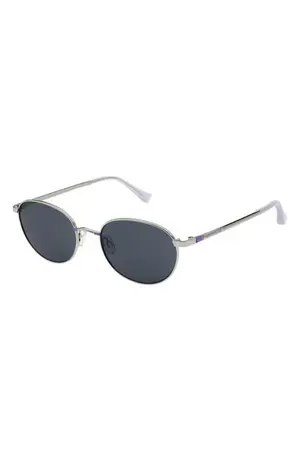 FLORENCE BY MILLS 51mm Oval Sunglasses - Silver