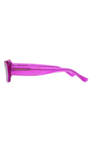 FLORENCE BY MILLS 54mm Rectangular Sunglasses - Fuchsia