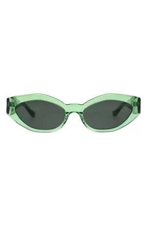 FLORENCE BY MILLS 54mm Cat-eye Sunglasses - Crystal Green