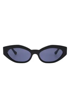 FLORENCE BY MILLS 54mm Cat-eye Sunglasses - Gloss Black
