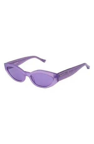 FLORENCE BY MILLS 54mm Cat-eye Sunglasses - Pearlised Purple