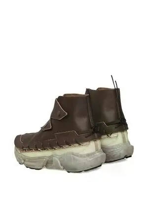 SALOMON Leather High-top Sneakers