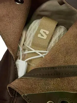 SALOMON Leather High-top Sneakers