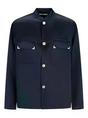 Palm Angels Long-sleeve Flap-pocket Shirt