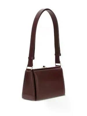 Plan C Leather Shoulder Bag - Red