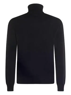 Malo Roll Neck Sweater - Blue