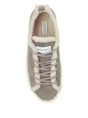 Inuikii Suede Sneakers With Shearling Trim
