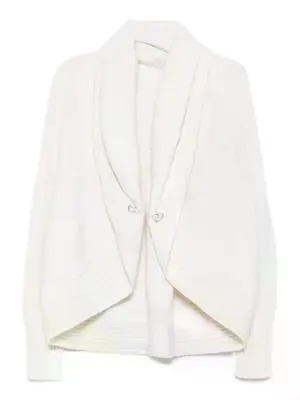 Alberta Ferretti Shawl-collar Cardigan - Neutrals