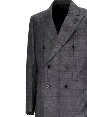 LARDINI Double-breasted Checked Suit