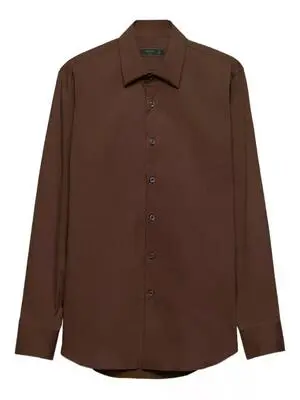 Prada Classic-collar Cotton Shirt