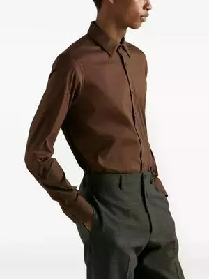 Prada Classic-collar Cotton Shirt