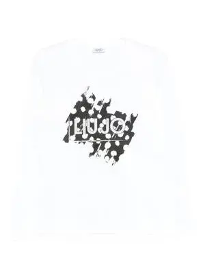 Liu Jo Print Long-sleeve T-shirt - White