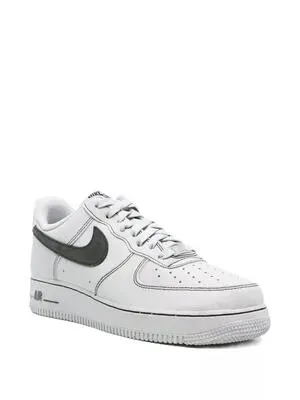 Nike Sketched Swoosh Leather Sneakers - Grey