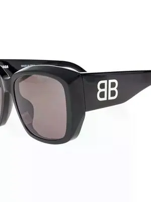 Balenciaga Bb Logo Rectangle Sunglasses