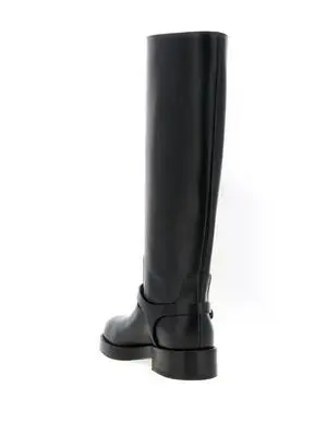 Elisabetta Franchi Plaque Strap Boots