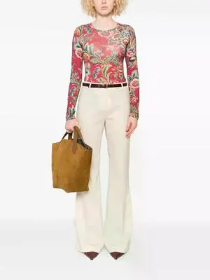 Etro Flared Wool Trousers