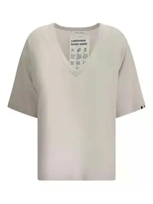 Extreme Cashmere V-neck Half-sleeve Top