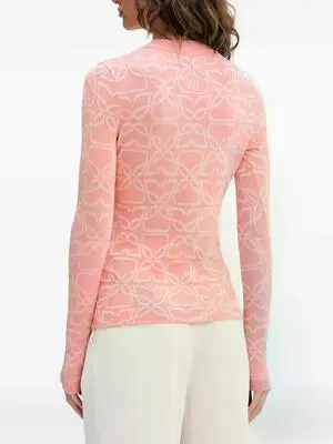 Hugo Logo-pattern Long-sleeve Sweater