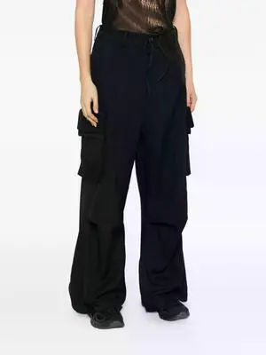 Y3 Drawstring Cargo Trousers - Black