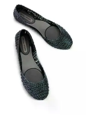 Melissa Campana X Campana Papel Flats - Black
