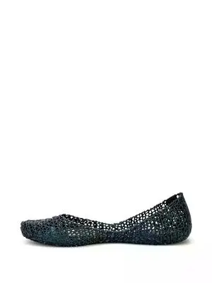Melissa Campana X Campana Papel Flats - Black