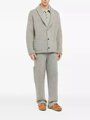 Alanui Shawl-collar Button Cardigan - Grey