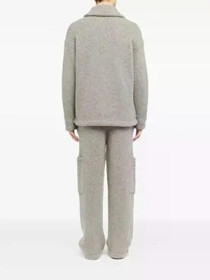 Alanui Shawl-collar Button Cardigan - Grey
