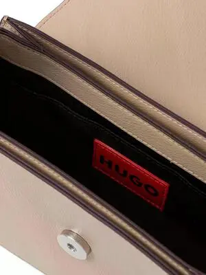 Hugo Logo-plaque Flap Shoulder Bag