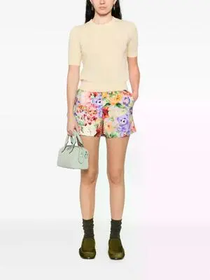 Moschino Floral-teddy Bear Printed Shorts
