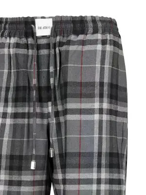 Attico Plaid Drawstring Trousers