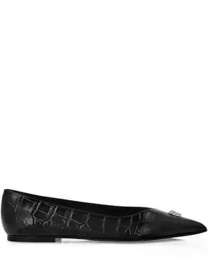 Philipp Plein Skull-embellished Flat Pumps