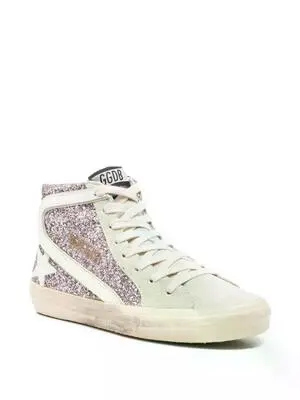 GOLDEN GOOSE Glitter Panel High-top Sneakers