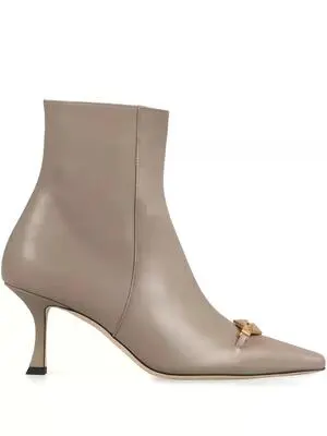 JIMMY CHOO 70mm Pointed-toe Leather Boots