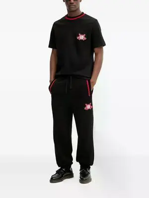 Hugo Embroidered-panel Drawstring Track Pants