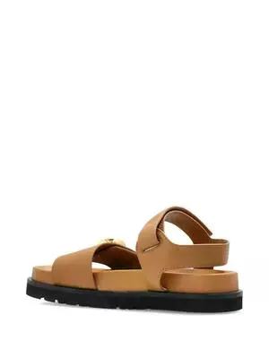 Loewe Leather Button-embellished Sandals