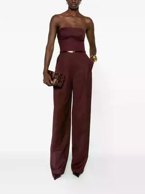 Elisabetta Franchi Strapless Pleated Jumpsuit