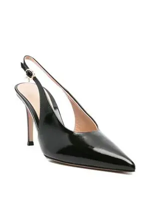 GIANVITO ROSSI 85mm Slingback Pointed-toe Pumps - Black