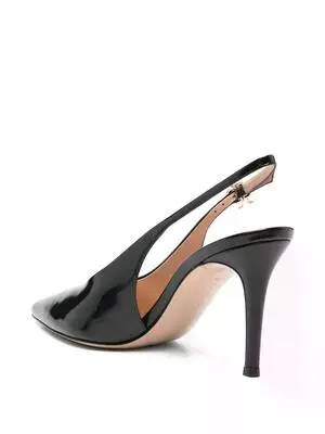 GIANVITO ROSSI 85mm Slingback Pointed-toe Pumps - Black