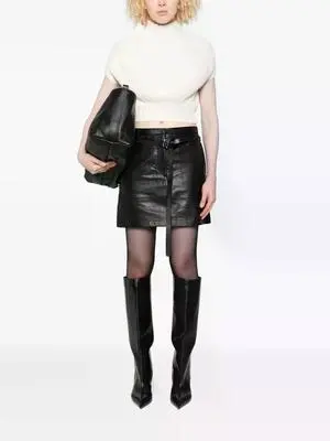 Sportmax Balloon Mock-neck Knitted Top