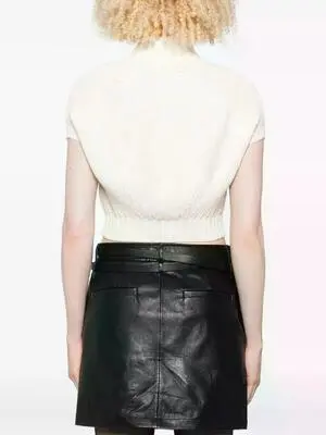 Sportmax Balloon Mock-neck Knitted Top