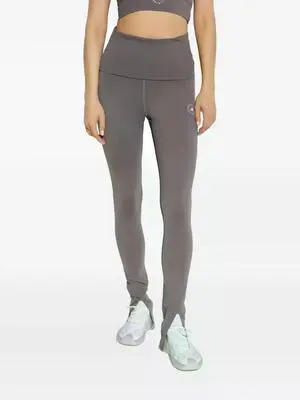 Adidas By Stella McCartney Logo-print Split-hem Leggings