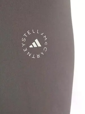 Adidas By Stella McCartney Logo-print Split-hem Leggings